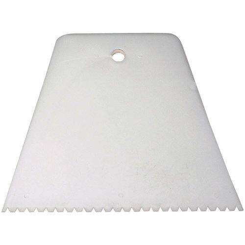 ■商品概要【素材／材質】・PPプラスチック【商品仕様】色：乳白【規格】150MM■詳細説明接着剤を櫛形に2mmの厚さに塗れます。【用途】コルクタイル専用ヘラ。【商品機能】ヘラの先端のギザギザがコルクタイルを張るのに丁度良く、のり厚に出来ます...
