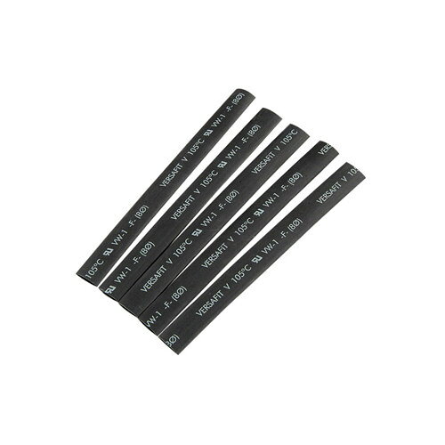 ■商品概要【サイズ】8Φ(内径)×140mm【使用可能温度範囲】-45から125度【素材】難燃性ポリオレフィン【入数】5本UL規格(UL224認定品)■詳細説明●コードの絶縁・結束に●ドライヤーなどの熱(60度から100度)で50％収縮しま...