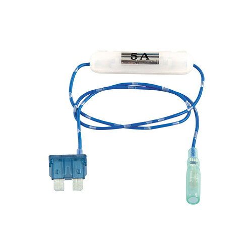 ■商品概要15Aヒューズ交換用【付属コード】AVSS0.75sq【使用可能電力】DC12V60W以下/DC24V120W以下【素材】ヒューズ本体/ポリサルフォン(ポリアリレート樹脂)、端子/黄銅(スズメッキ)管ヒューズ(5A)付■詳細説明●...