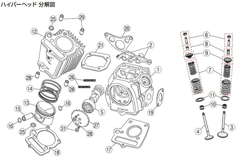■商品概要【対象画像：5】使用個数：1■適合車種&ensp;&ensp;&ensp;備考: HYPER-HEAD