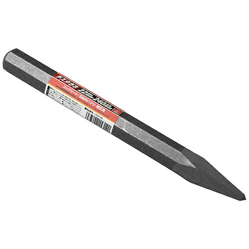 ■商品概要【素材／材質】・機械構造用炭素鋼【商品仕様】全長：約240mm軸径：約22mmニス仕上げ【規格】22MM■詳細説明特殊熱処理加工により統一された品質を確保しています。【用途】コンクリート及びブロックのハツリ作業。【商品機能】刃先は...
