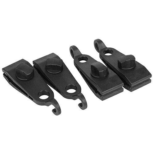 ■商品概要【商品仕様】入組数：4個【規格】SKC-402TC■詳細説明テントやタープ、日よけシートなどを簡単・強力につかむクリップです。【用途】ハトメ穴のないシートをハトメ代わりとして穴をあけずに強力固定。【商品機能】強力につかむ刃形状、確...