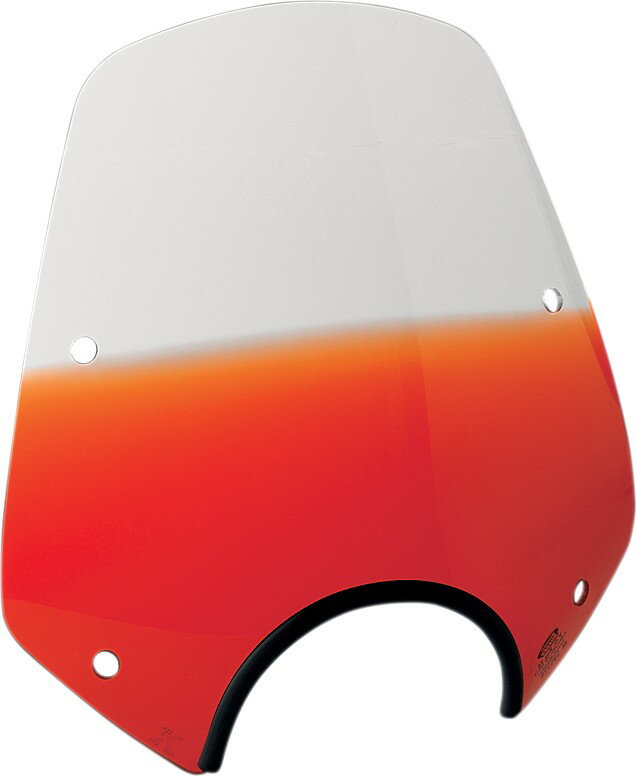 ■商品概要カラー：グラデーションバーントオレンジ高さ：13”U.S.A.製：○素材：LUCITE＆reg;モデル：DEL REY専用設計：○スタイル：スポーツシールドタイプ：ウインドシールド幅：15”COLOR：Gradient Burnt...