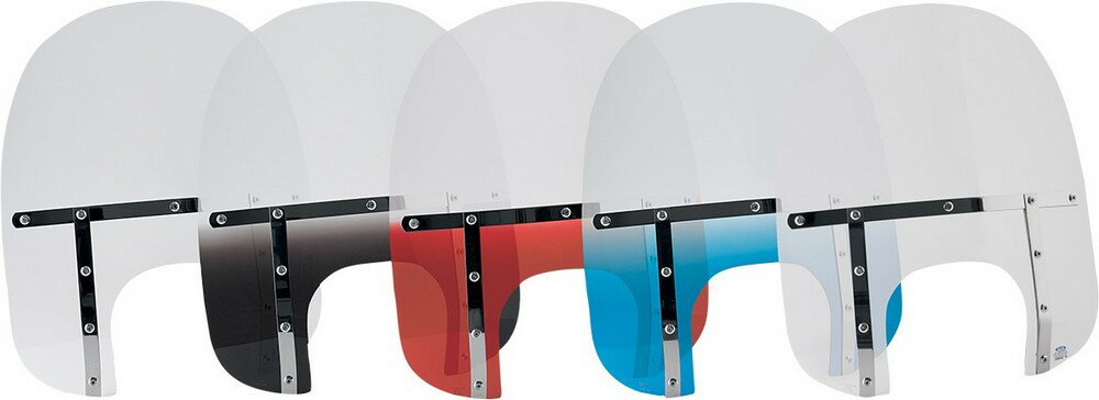 ■商品概要カラー：グラデーションブルーヘッドライトカットアウト：9.5”高さ：15”U.S.A.製：○素材：LUCITE?モデル：MEMPHIS FATS専用設計：○スタイル：カスタムパーツタイプ：ウインドシールド幅：22”COLOR：Gr...