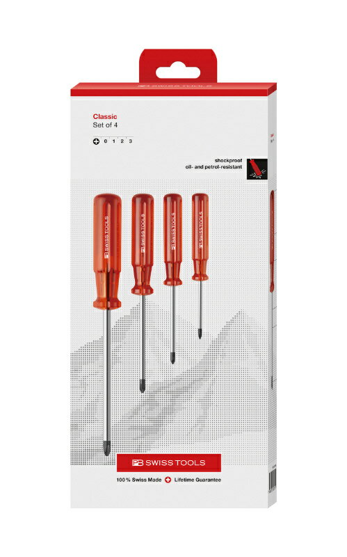 ■商品概要質量(g)：329【セット内容】・プラスドライバー(190-0・1・2・3)■詳細説明グリップは木やコットンから生まれた自然素材を含むCAB(セルロース・アセト・ブチレイト)で作られています。グリップは肌に優しく、握るのに理想的で...