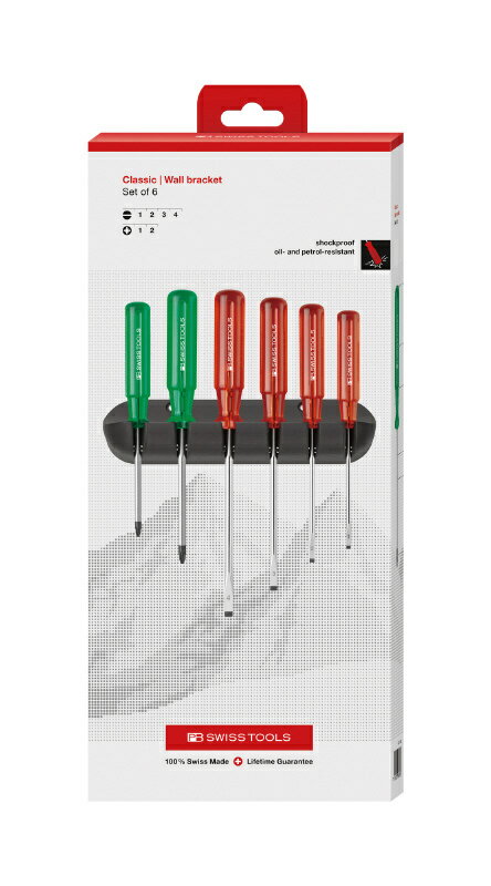 ■商品概要質量(g)：458【セット内容】・マイナスドライバー(100-1・2・3・4)・ポジドライブドライバー(192-1・2)・ホルダー■詳細説明先端は平行に加工されていますので、カムアウトを防ぎ、ネジ溝を損傷させることなく、高トルクを...