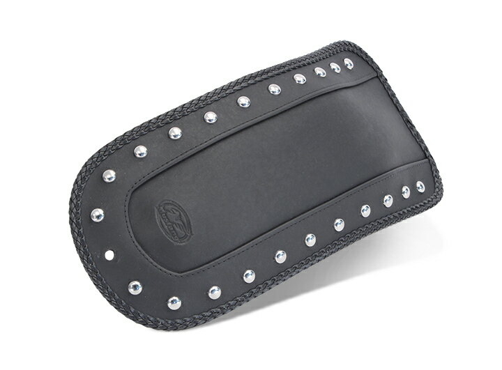 ■商品概要カラー：ブラックサイズ：13”×8”/6”アメリカ製：はい素材：合成レザー梱包：各個位置：リア特定のアプリケーション：はいスタイル：カスタム リプレイスメントタイプ：フェンダービブ■詳細説明・Add style to your r...