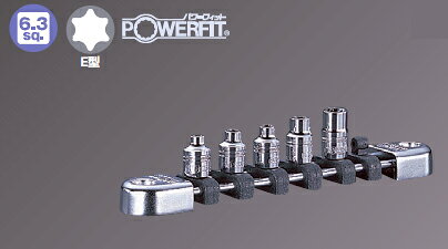 ■商品概要■パワーフィット【差込角】6.3sq.【口径形状】E型トルクス【重量】200g【セット内容】[E型トルクスレンチ]／／／／[ソケットホルダー]