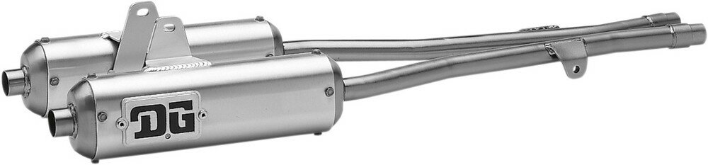 ■商品概要カテゴリー：2ストロークカラー：アルミエンドキャップ スタイル：クロームU.S.A製：○素材：アルミモデル：2-STROKE ATV RACING エキゾースト形状：オーバルスタイル：サイレンサータイプ：エキゾーストシステムCAT...