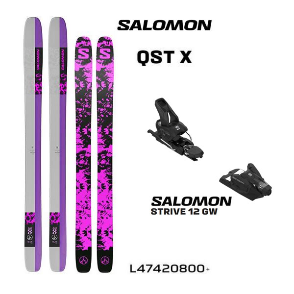 【2025-2026モデル】送料無料・代引き不可【日本正規品】 サロモン スキー板 salomon スキー 日本正規品 QST シリーズ QST シリーズのフリーライドプロフィールを導入し形成されたツインロッカーは、雪質や地形に関係なく高い...
