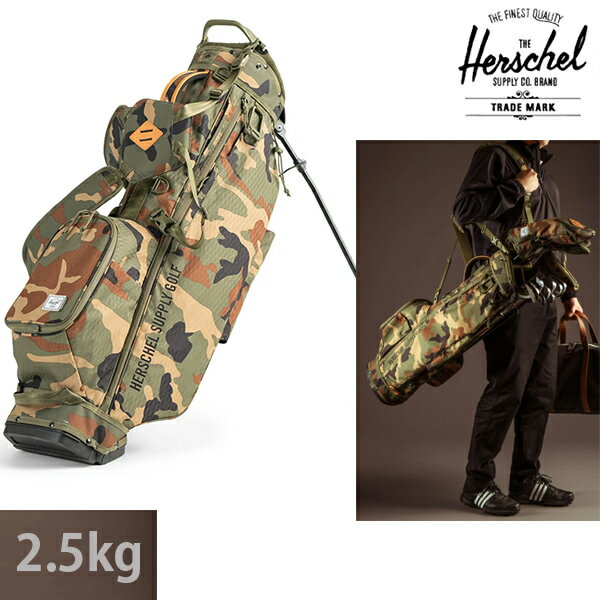 ハーシェル キャディバッグ,herschel ゴルフ 正規品 ※ネームプレートの名入れ加工は出来ません。 細身で軽量なフルセット用のSTAND Caddie Bag。 スマホや時計、日焼け止めや予備のボールなど細かな収納がたっぷり。グローブ...