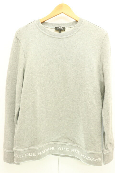 　商品状態説明 詳細説明 A.P.C. オースティン マダム クルー スウェット A.P.C. S グレー 灰 ロゴ 【状態ランク：C 使用感がありダメージが確認できる状態】 【状態備考】 全体的に軽い毛羽立ちが見られます。 表記サイズ S...