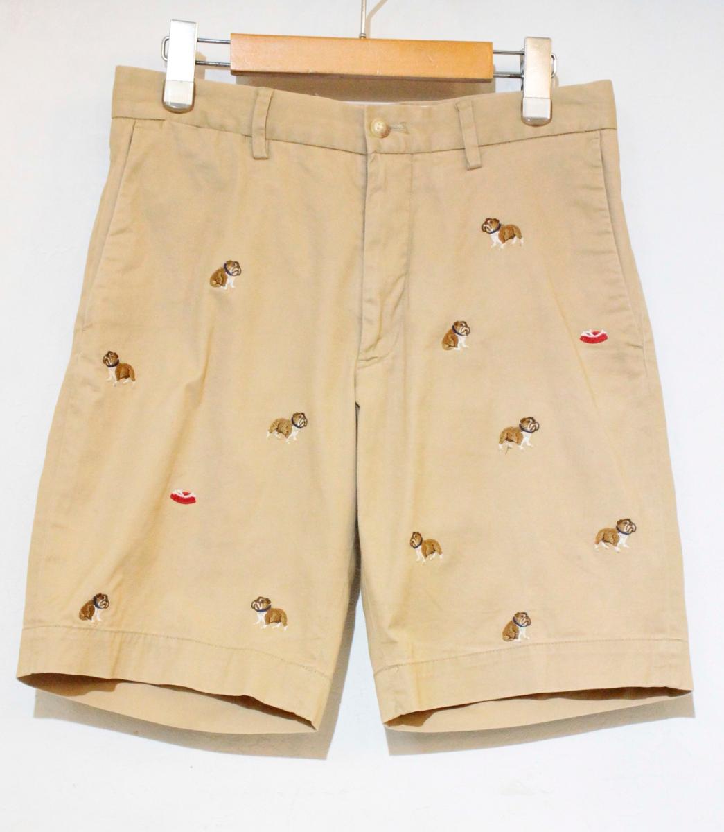 　商品状態説明 詳細説明 POLO RALPH LAUREN/ブルドック刺繍/28/ベージュ 肌色/刺繍/ハーフパンツ/ 【状態ランク：C 使用感がありダメージが確認できる状態】 【状態備考】 ・軽度の使用感があります。 ・前身頃、後ろ身頃...