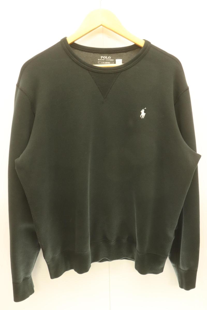 　商品状態説明 詳細説明 スウェット POLO RALPH LAUREN L 黒 ブラック ロゴ 【状態ランク：C 使用感がありダメージが確認できる状態】 【状態備考】 背面首元付近に汚れが見られます。 表記サイズ L 実寸サイズ 着丈 6...