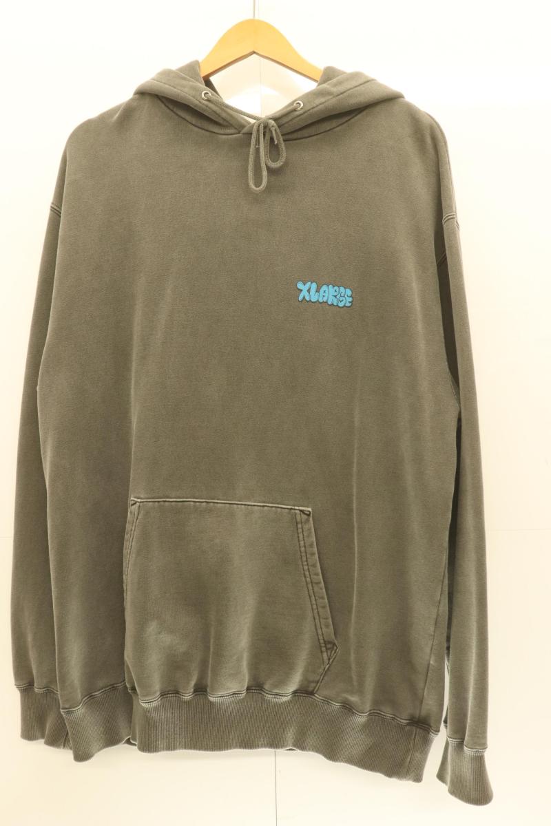 　商品状態説明 詳細説明 PIGMENT BURN DOWN PULLOVERHOO X-LARGE L グレー 灰 バックプリント 【状態ランク：C 使用感がありダメージが確認できる状態】 【状態備考】 前面下部ポケットにシミが見られます...