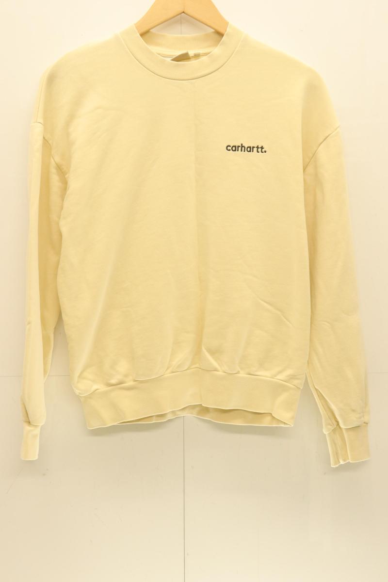 　商品状態説明 詳細説明 W TYPEFACE SWEAT Carhartt WIP S 黄 イエロー ロゴ 【状態ランク：C 使用感がありダメージが確認できる状態】 【状態備考】 首元にヨレとダメージが見られます。背面の左肩付近に汚れが見...