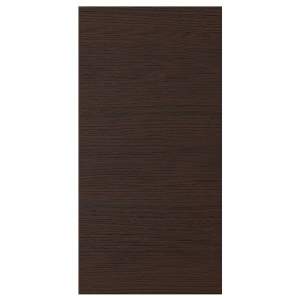 美しさと機能性が融合したASKERSUND/アスケルスンド 扉/引き出し前部。お手入れが簡単で、湿気や傷、衝撃に強いメラミン仕上げ。ダークブラウンの木目模様がナチュラルで力強い印象を演出しますメラミン仕上げは耐摩耗性に優れ、湿気やシミ、傷、...