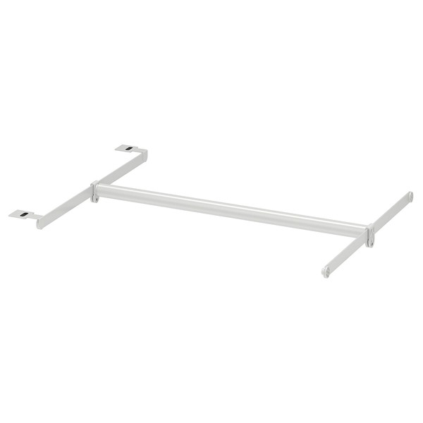 HJALPA イェルパ ハンガーレール+つり下げレール2本+固定具1セット - アジャスタブル/ホワイト 60-100x55 cm. 長さ調節が可能なハンガーレールなので、自分のニーズに合わせて簡単にカスタマイズできます 調節可能ハンガーレ...