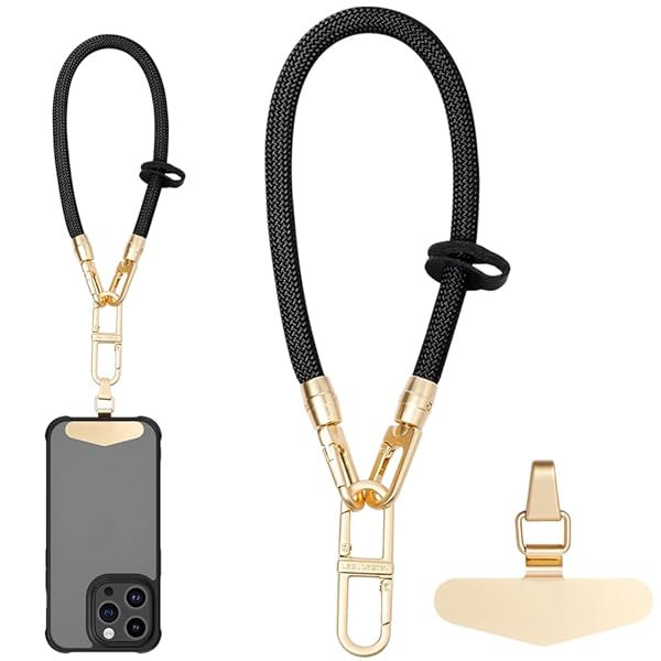 スマホストラップ ストラップホルダー 【極薄0.3mm・浮きにくい折り曲がれ設計】 携帯ストラップ 手首 リストストラップ 金属製タグパッチ 耐久性 破損・劣等化なし10kgまでの荷重量 全機種対応 充電影響なし 紛失落下防止 30cmリス...