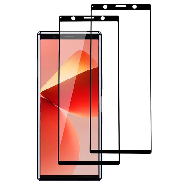 【2枚入り】 Xperia 5 用 ガラスフィルム 高透過率 全面保護 SOV41 SO-01Mフィルム エクスペリア 5 強化ガラス 液晶保護フィルム 指紋防止 気泡ゼロ 貼り付け簡単ブランド色HD-高精細（2枚入り）モデル商品説明【商品...