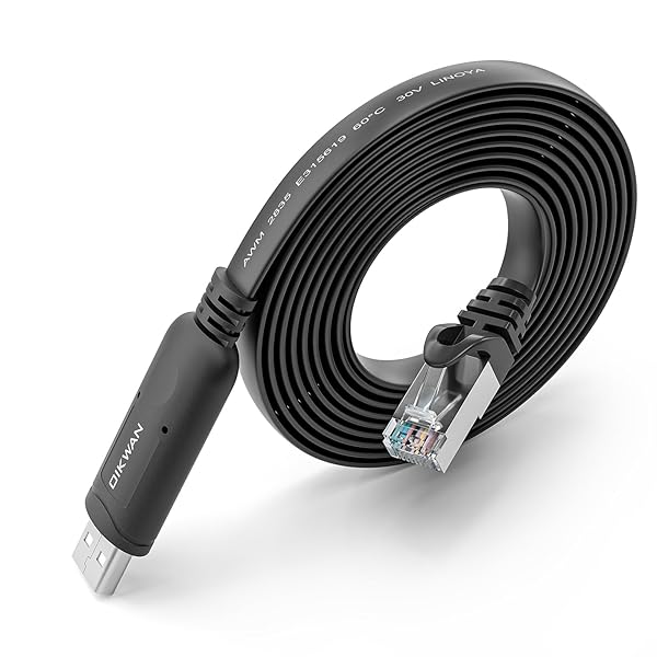 USB Console Cable UART Serial Cable Essential Accesory Compatible with Cisco, NETGEAR, Ubiquity,Routers/Switches for Lap...