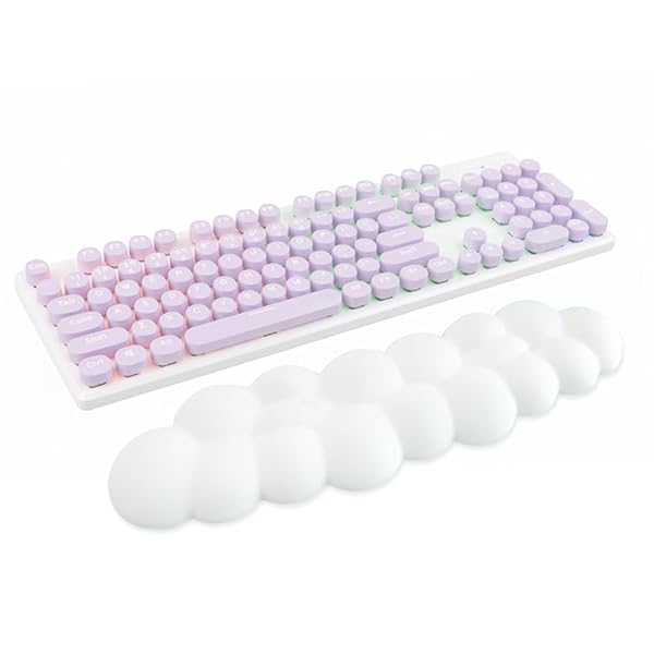 キーボードリストレスト 雲 PUレザー クラウド 疲労軽減 手首クッション メモリフォーム パームレストkeyboard wrist rest 人間工学デザイン 手首パッド 低反発クッション かわいいリストレストpcキーボード 通気性あり ...