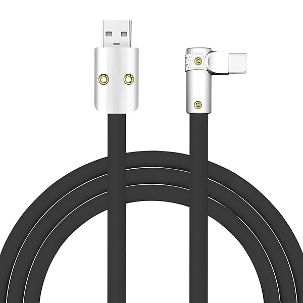 Chubby Cable USB C ケーブル L字 240W急速充電 & 高速データ転送 超厚シリコンタイプc ケーブルMacBook/iPad/Galaxyiphone15/iphone16/iphone17等type c機種対応, ブ...