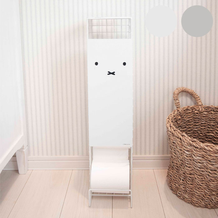 スペースの少ないトイレ空間を有効活用出来る ●スペースの少ないトイレ空間をかわいく有効活用出来るトイレットペーパーストッカーです。 ●トイレットペーパーを5〜6個ストック出来ます。 ●上部のフタを開けてトイレットペーパーを補充出来、下から取...