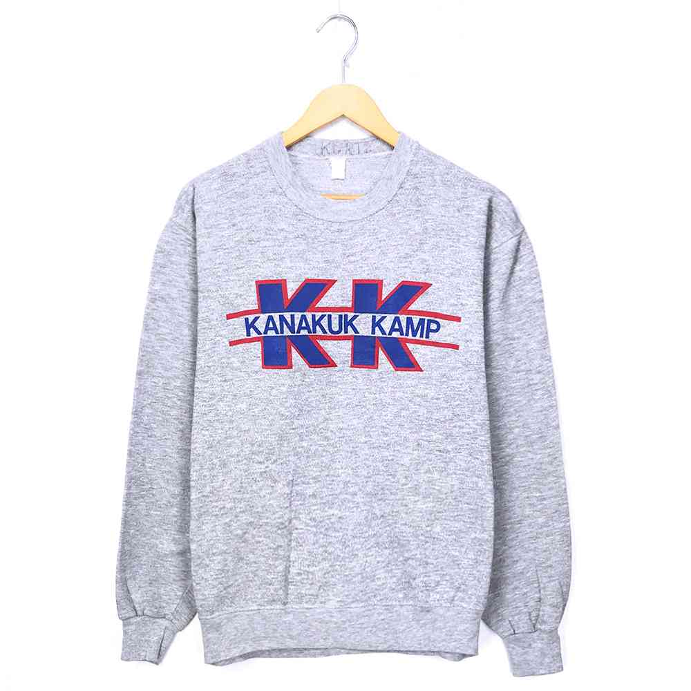 ITEM DATAブランド名KANAKUK KAMP商品名プリントスウェット素材　　　　　　　　　　　　原産国　カラーグレー表記サイズ　SIZE DATA肩幅身幅着丈袖丈裄丈58cm56cm61cm50cm85cmCONDITIONコメント...