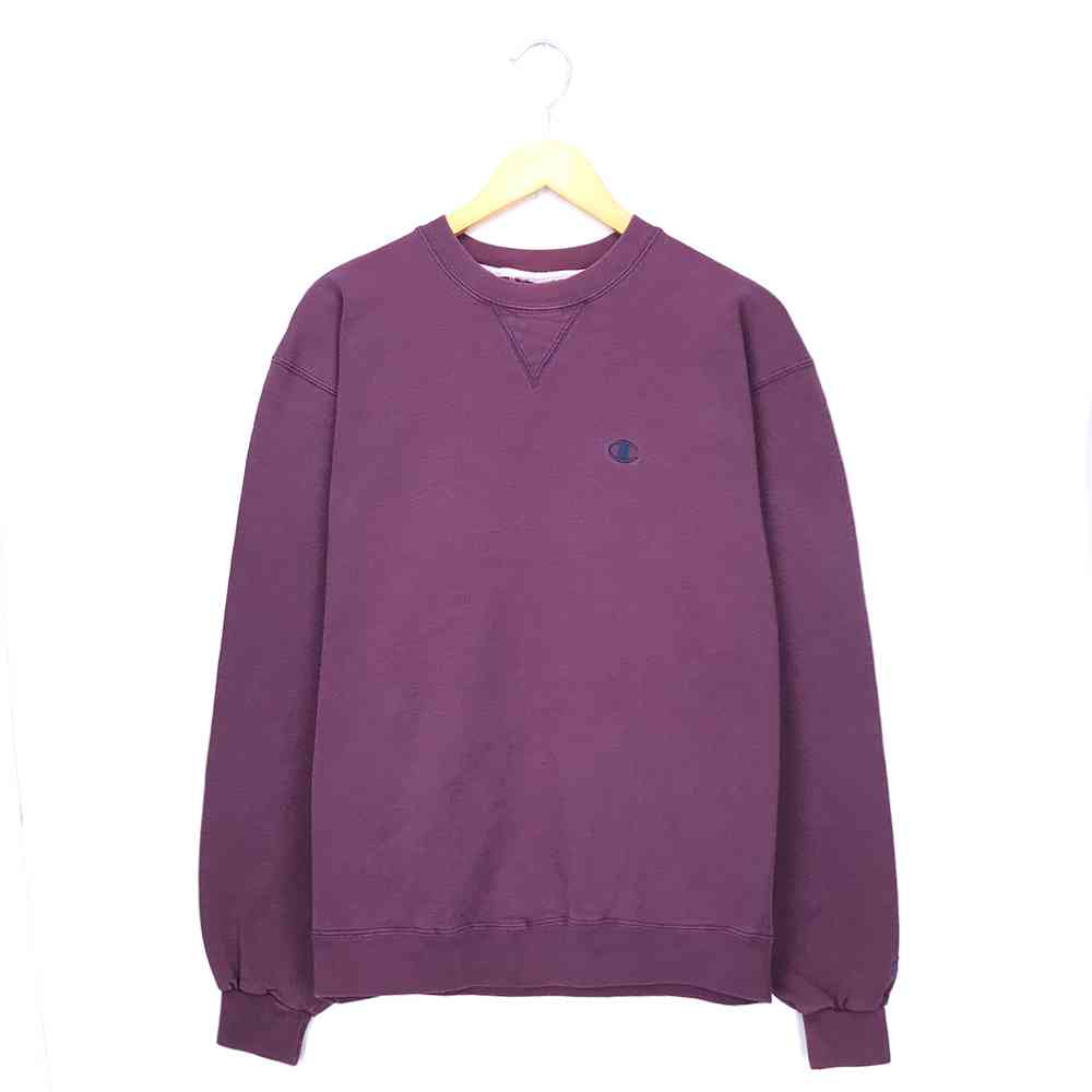 ITEM DATAブランド名チャンピオン商品名チャンピオンロゴスウェット素材　　　　　　　　　　　　原産国　カラーパープル表記サイズ　SIZE DATA肩幅身幅着丈袖丈裄丈50cm57cm59cm61cm88cmCONDITIONコメントc...