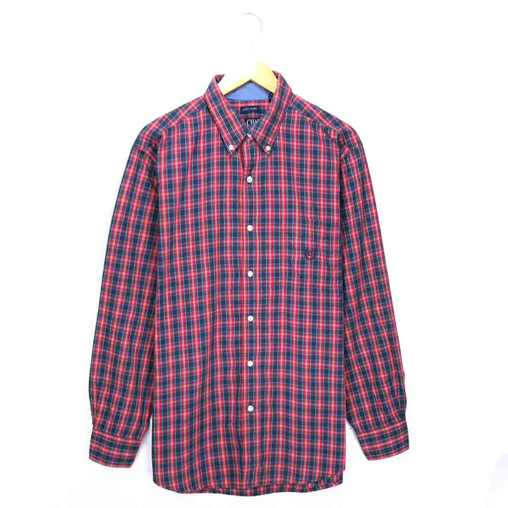 ITEM DATAブランド名チャップス商品名ブランドシャツ素材綿　60%ポリエステル　40%　　　　　　原産国バングラデッシュカラーレッド表記サイズサイズ表記 LSIZE DATA肩幅身幅着丈袖丈裄丈47cm59cm74cm58cm85cm...