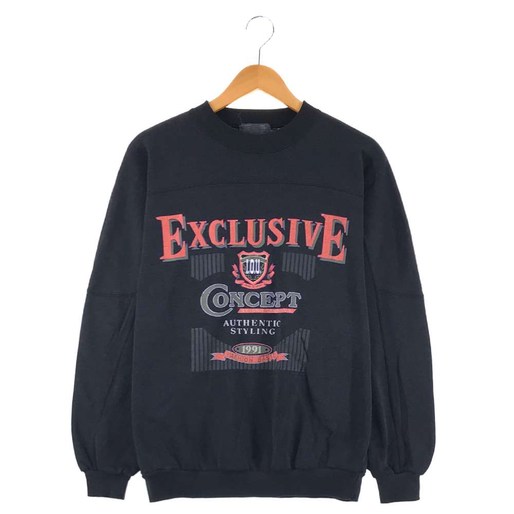 ITEM DATAブランド名EXCLUSIVE CONCEPT商品名カレッジスウェット素材　　　　　　　　　　　　原産国　カラーブラック表記サイズサイズ表記 MSIZE DATA肩幅身幅着丈袖丈裄丈　cm56cm56cm　cm81cmCON...