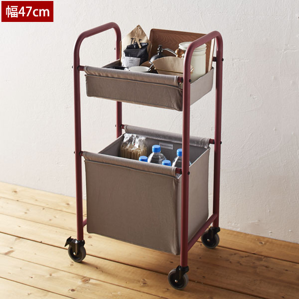 製品仕様(組立式) カラー ヴィンテージローズ サイズ(約) 幅47×奥行36×高さ88cm 材質 フレーム/スチール(粉体塗装・艶消し仕上げ) 地板/MDF(メラミン化粧紙) キャスター/TPR(外輪・熱可塑性ゴム)・PP(ホイール)・ス...