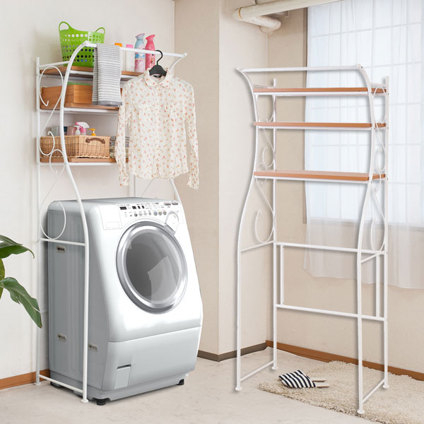 製品仕様（組立品） カラー ホワイト サイズ（約） 本体/幅76×奥行47×高さ190cm 棚板/幅70×奥行30cm 重量（約） 14kg 材質 フレーム/スチール（エポキシ樹脂粉体塗装） 棚板/プリント紙化粧繊維板 仕様 棚板3枚付き（...