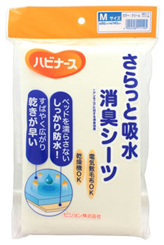 リニューアルに伴いパッケージ・内容等予告なく変更する場合がございます。予めご了承ください。 名　称 pigeon　ピジョン　ハビナース　さらっと吸水消臭シーツ　M 内容量 1枚(サイズ：タテ90×ヨコ140cm) 特　徴 高い消臭効果と吸水...