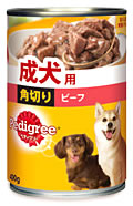 リニューアルに伴いパッケージ・内容等予告なく変更する場合がございます。予めご了承ください。 名　称 P133　ペディグリー　成犬用　角切りビーフ　400g 内容量 400g 特　徴 愛犬に必要な栄養がきちんとつまったバランスの取れた総合栄養...