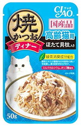 リニューアルに伴いパッケージ・内容等予告なく変更する場合がございます。予めご了承ください。 名　称 いなば　チャオ　CIAO　焼かつおディナー　高齢猫用　ほたて貝柱入り　IC-237 内容量 50g 特　徴 ◆焼かつおをフレークし、ほたて貝...