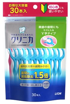 リニューアルに伴いパッケージ・内容等予告なく変更する場合がございます。予めご了承ください。 名　称 クリニカアドバンテージ　デンタルフロス　Y字タイプ 内容量 30本 特　徴 ◆お得な大容量30本入 ◆初心者にも使いやすい ◆予防歯科から生...
