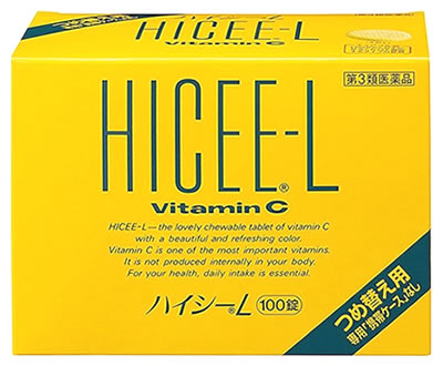 お買い上げいただける個数は5個までです リニューアルに伴いパッケージ・内容等予告なく変更する場合がございます。予めご了承ください。 名　称 ハイシーL　(つめ替え用、専用容器なし) 内容量 100錠 特　徴 ◆ビタミンCが、しみ・そばかす、...