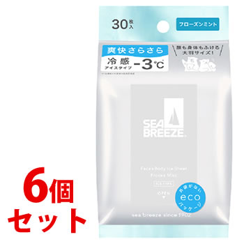 リニューアルに伴いパッケージ・内容等予告なく変更する場合がございます。予めご了承ください。 名　称 《セット販売》　SEA BREEZE　フェイス＆ボディアイスシート　N　フローズンミント 内容量 30枚×6個 特　徴 ひんやり涼やかで清潔...