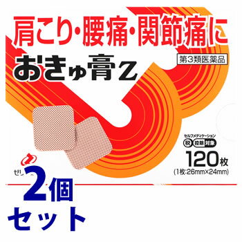リニューアルに伴いパッケージ・内容等予告なく変更する場合がございます。予めご了承ください。 名　称 《セット販売》　おきゅ膏Z 内容量 120枚×2個 特　徴 おきゅ膏Zはこれを貼りますと、配合成分が患部皮下組織に浸透し、一瞬しみとおるよう...