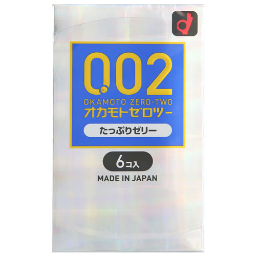 リニューアルに伴いパッケージ・内容等予告なく変更する場合がございます。予めご了承ください。 名　称 オカモトゼロツー　たっぷりゼリー 内容量 6個 特　徴 ◆ゼリーたっぷり！均一なうすさ0.02ミリ台（オカモト社測定） ◆ゼリー量200％（...