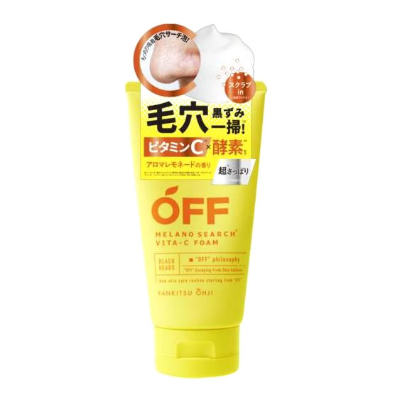 リニューアルに伴いパッケージ・内容等予告なく変更する場合がございます。予めご了承ください。 商品名称 柑橘王子メラノサーチVitaC洗顔 内容量 120g 特徴 ◆男のくすみ肌をメラノサーチ。ビタミンCと酵素配合の毛穴対策洗顔フォーム。◆毛...