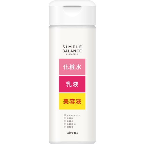　 名　称 シンプルバランス　モイストローション ハリ・つやタイプ　保湿液 内容量 220ml 特　徴 ★1つで手軽 ◆ふっくらハリつや ◆ハリつや ◆化粧水+乳液+美容液 ◎コラーゲン　(保湿成分)配合 ◆ヒアルロン酸・セラミド　(保湿成...