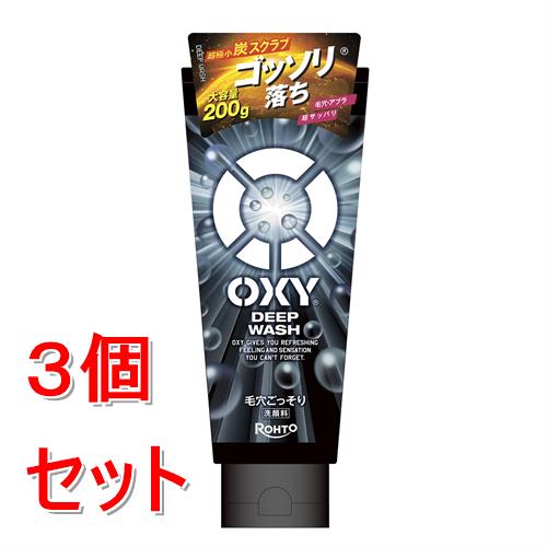 リニューアルに伴いパッケージ・内容等予告なく変更する場合がございます。予めご了承ください。 &nbsp; 商品名称 ロート製薬 オキシー　ディープウォッシュ　大容量　200g　洗顔 内容量 200g&times;3 特徴 ◆毛穴の奥の汚れま...