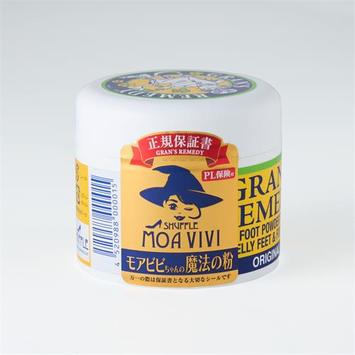 リニューアルに伴いパッケージ・内容等予告なく変更する場合がございます。予めご了承ください。 &nbsp; 商品名称 シャッフル グランズレメディモアビビちゃんの魔法の粉　無香料50g　消臭パウダー 内容量 50g 特徴 ◆粉で靴消臭◆数回の...