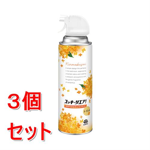 リニューアルに伴いパッケージ・内容等予告なく変更する場合がございます。予めご了承ください。 &nbsp; 商品名称 アース製薬 スッキーリエア!　トイレ用　ほがらかなキンモクセイ　350mL　金木犀 内容量 350mL&times;3 特徴...