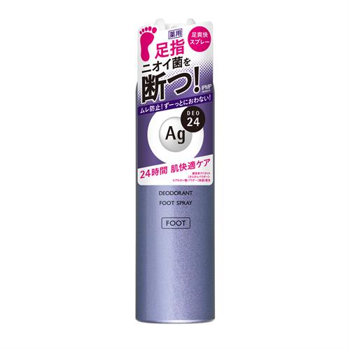リニューアルに伴いパッケージ・内容等予告なく変更する場合がございます。予めご了承ください。 &nbsp; 商品名称 ファイントゥデイ エージーデオ24　フットスプレー　h(L)　142g　Ag 内容量 142g 特徴 ◆高密着処方で肌にすき...