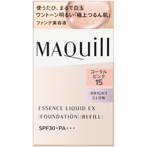リニューアルに伴いパッケージ・内容等予告なく変更する場合がございます。予めご了承ください。 &nbsp; 商品名称 資生堂 マキアージュ　エッセンスリキッド　EX　ブライトグロウ　(レフィル)　コーラルピンク15　白玉 内容量 24mL 特...