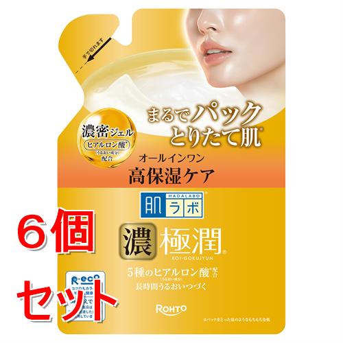 リニューアルに伴いパッケージ・内容等予告なく変更する場合がございます。予めご了承ください。 &nbsp; 商品名称 ロート製薬 肌ラボ極潤パーフェクトゲルつめかえ　詰め替え 内容量 80g&times;6 特徴 ◆長時間うるおう 濃いとろみ...